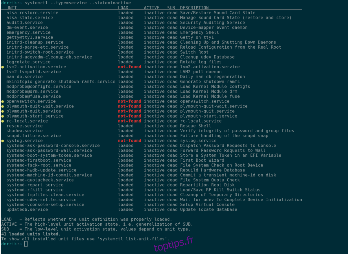 Comment utiliser Systemd pour répertorier les services - toptips.fr Comment utiliser Systemd pour répertorier les services - toptips.fr