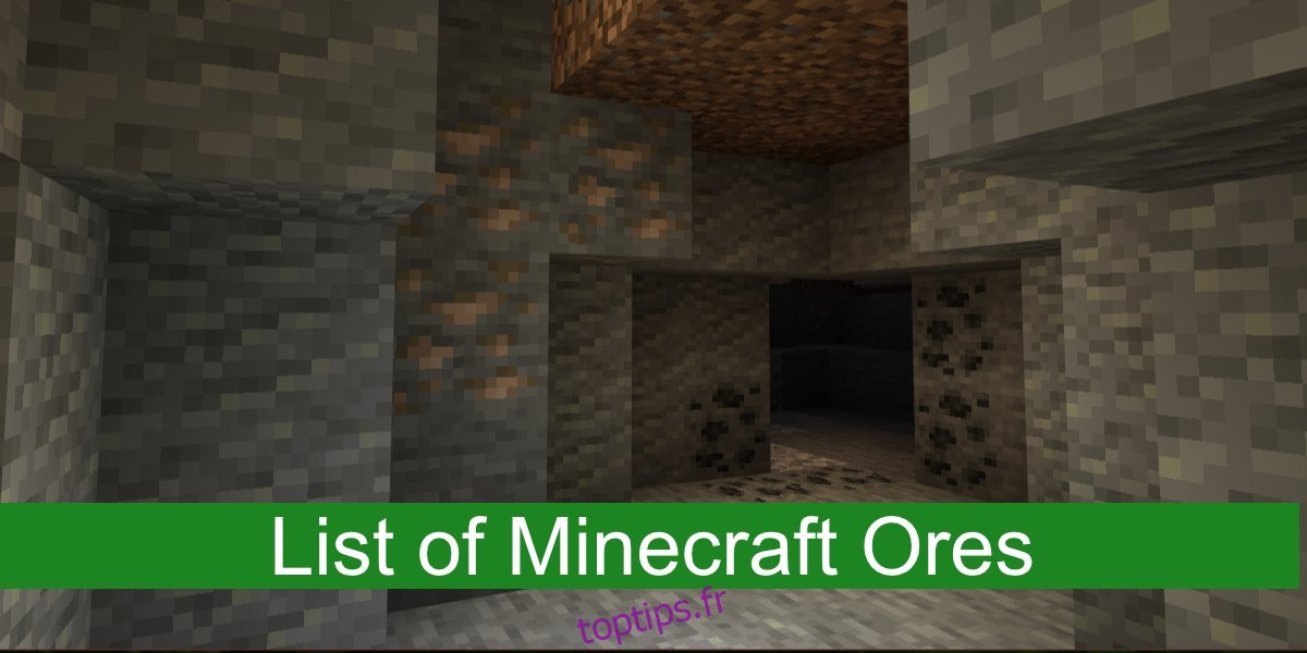 Une liste exhaustive des Minerais Minecraft et où les trouver - toptips.fr