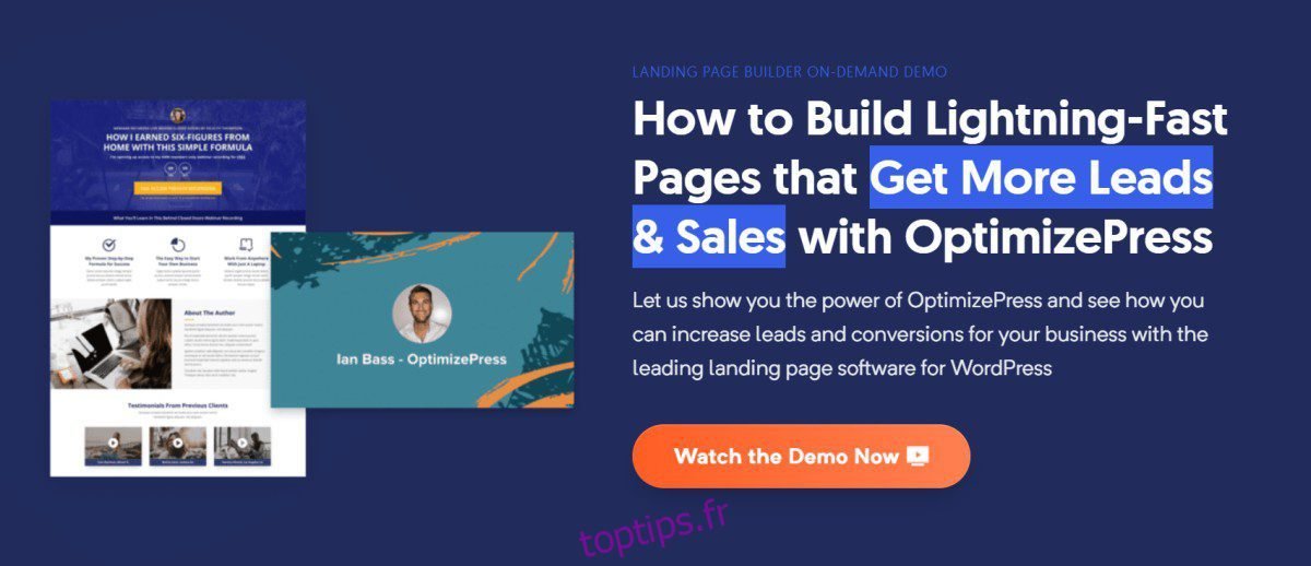 Comment créer une belle page de destination dans WordPress ? - toptips.fr