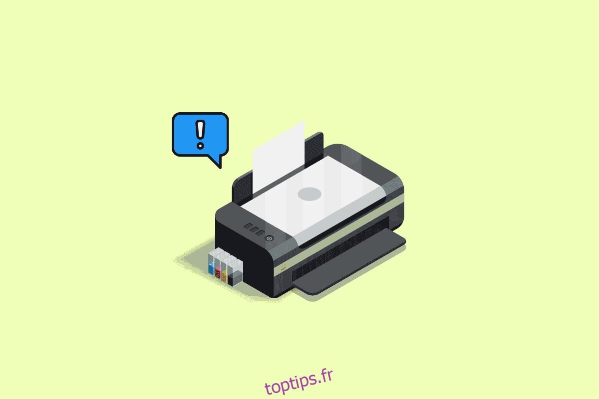 Correction d'une erreur d'impression dans Windows 10 - toptips.fr